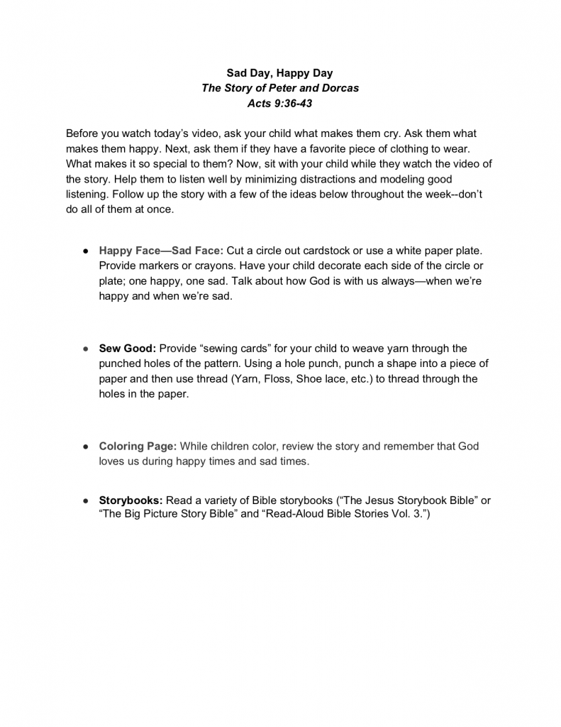 Story Time in the New Testament Archives - Cross Park Church