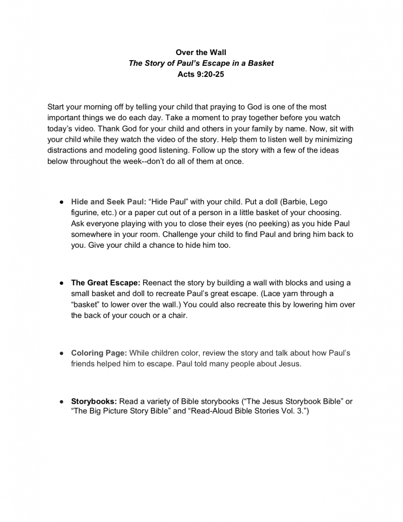 Story Time with Mrs. Ginny & Friends Archives - Cross Park Church