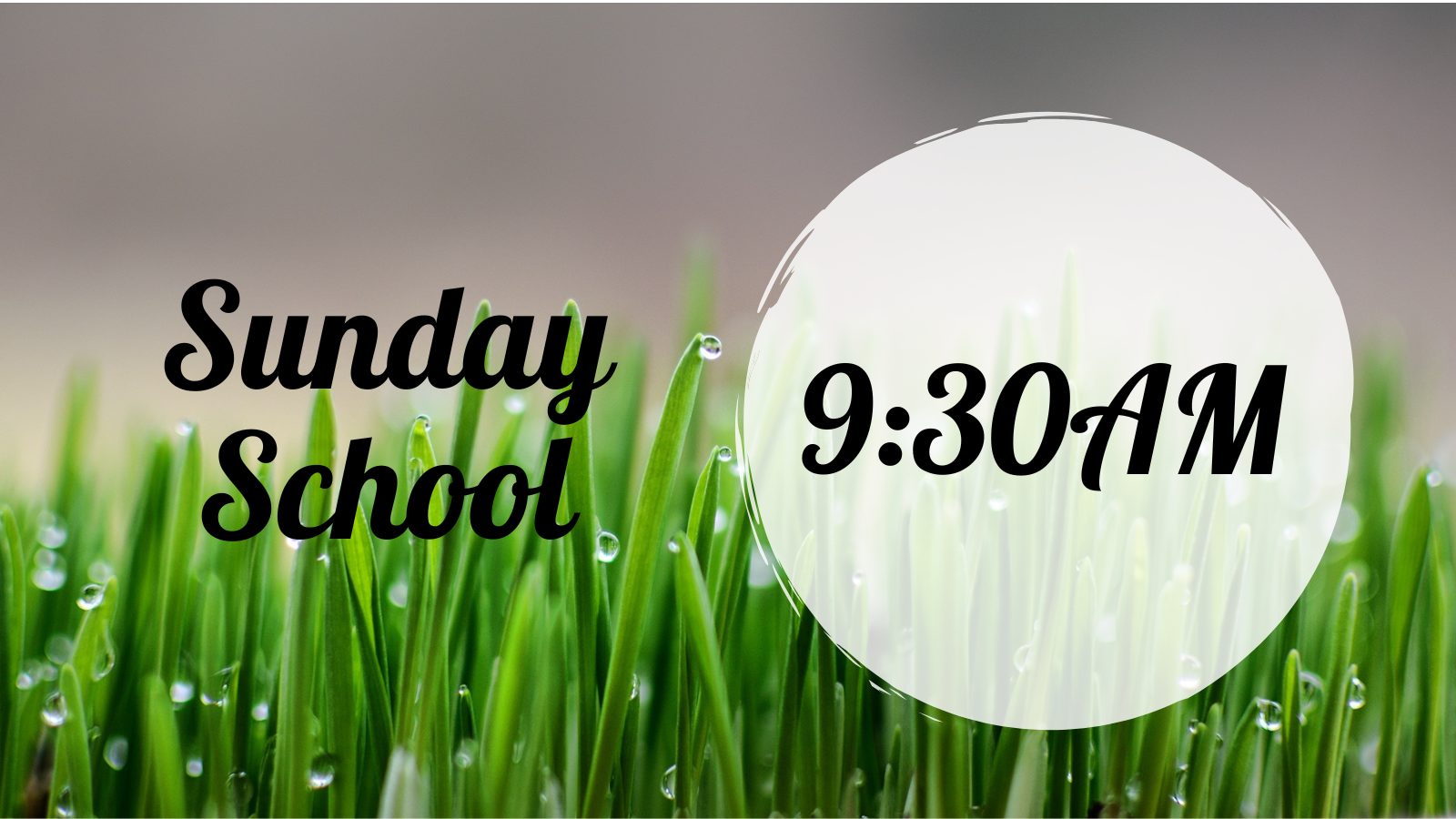 SUNDAY SCHOOL - Cross Park Church