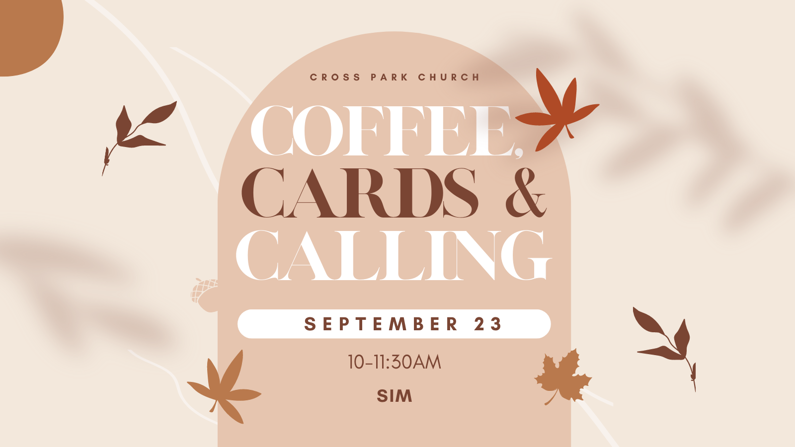 Coffee, Cards, & Calling Brunch - Cross Park Church