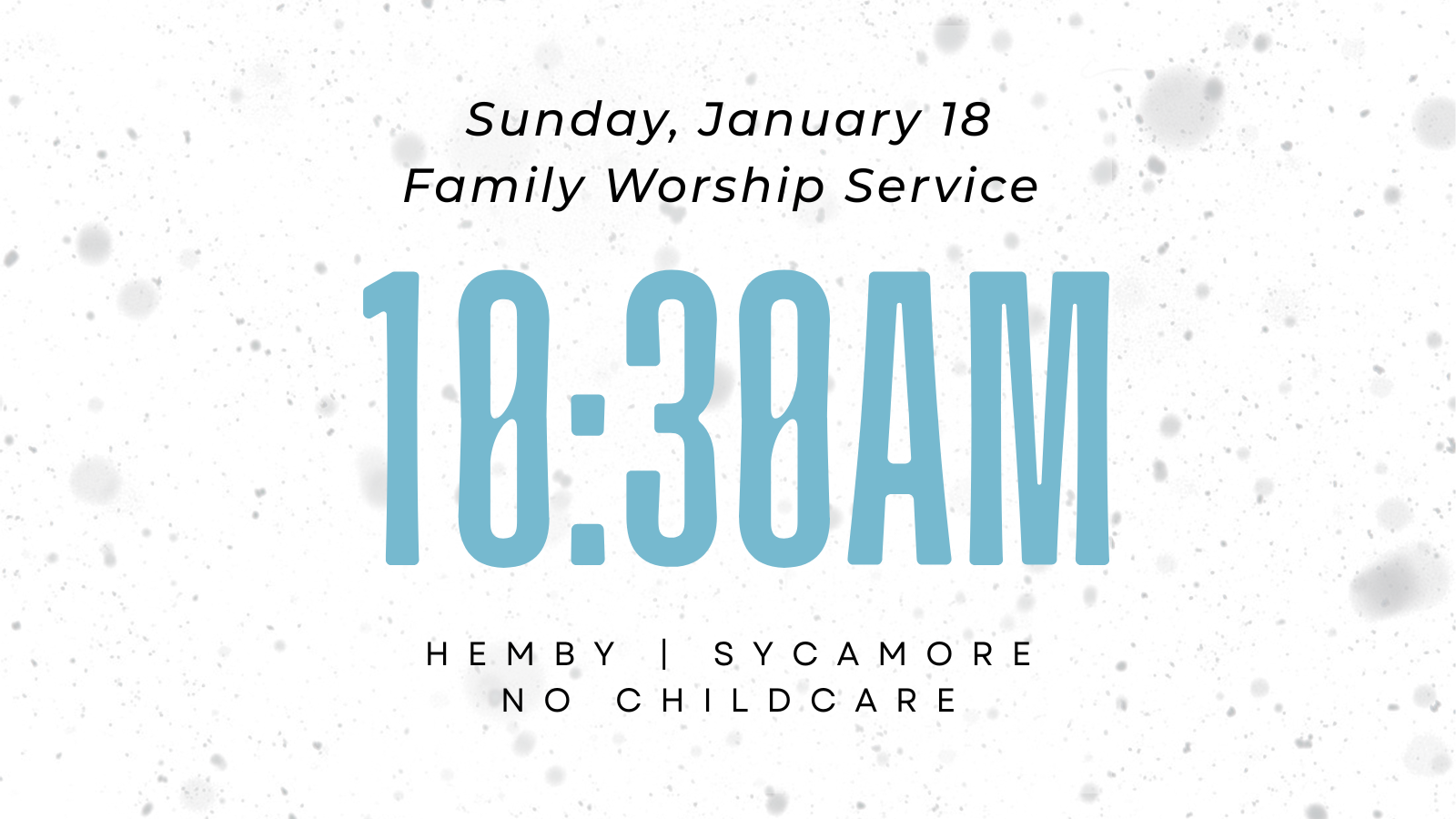 IN-PERSON SERVICE @ HEMBY PROGRAM CENTER | YMCA - Cross Park Church